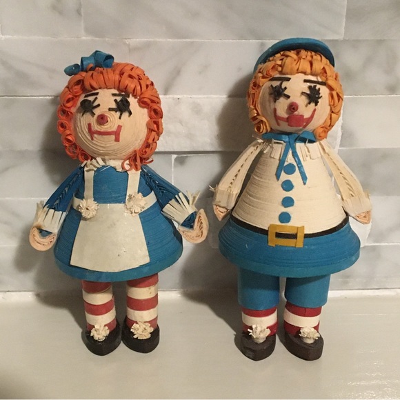 Art | Clown Couple Quilled Paper Doll Set | Poshmark